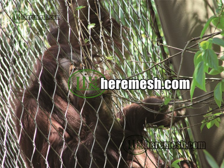 Stainless steel monkey net for monkey cage protection