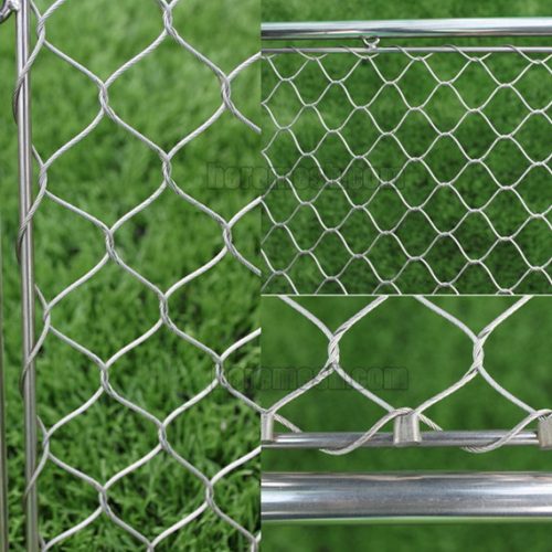 Fall safety netting for high-rise buildings - Flexible metal mesh supplier