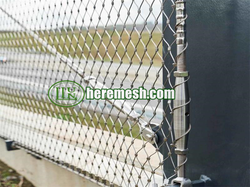 Stainless Steel Wire Rope Mesh Fence -stianless steel cable mesh
