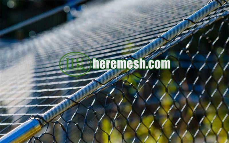 Zoo Animal Enclosure-Stainless Steel Wire Rope Mesh