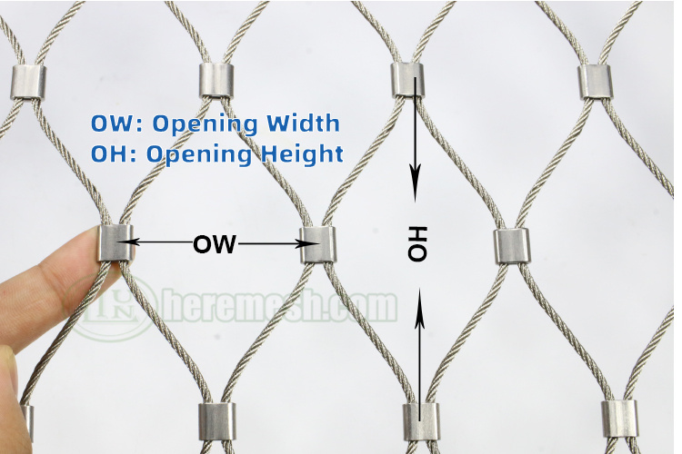 Inox Line Ferrule Mesh, Stainless Steel Ferrule Netting