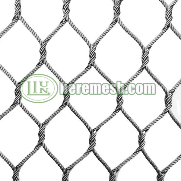 Stainless Steel Wire Rope Mesh, Zoo Mesh, Stainless Steel Cable Mesh