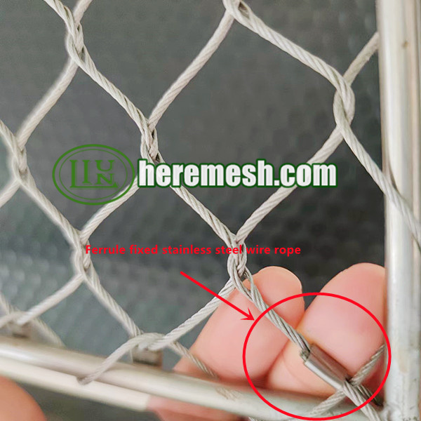 Install & Fix Stainless Steel Cable Mesh To The Metal Frame