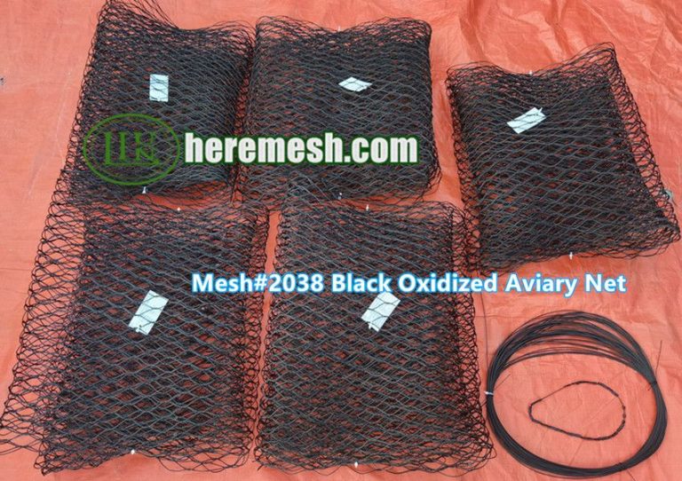 Black Oxidized Aviary Net, Black Bird Aviary Netting