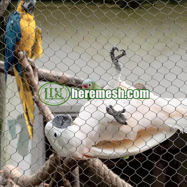 Aviary Netting For Parrots , Stainless steel aviary mesh