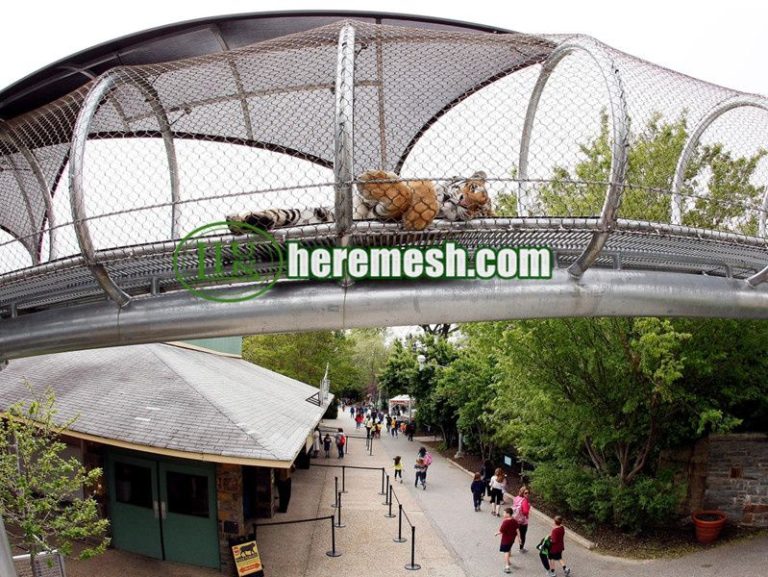 Wire Rope Tiger Mesh Net Factory, Tiger encosure mesh