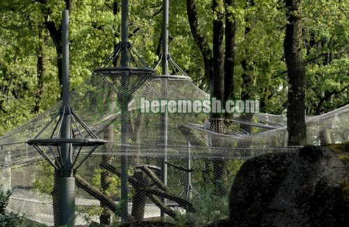Panther Enclosure Mesh , Predator enclosure with rope mesh