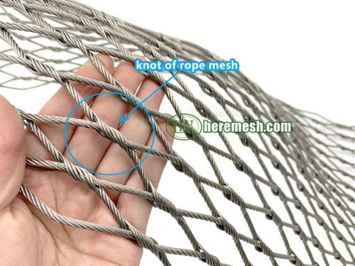Flexible Woven Rope Mesh , Stainless Steel Wire Rope Mesh