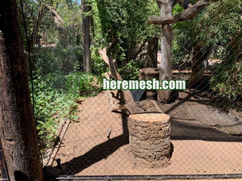 Wire Rope Mesh Boosts Large Outdoor Animal Enclosure Mesh Safety
