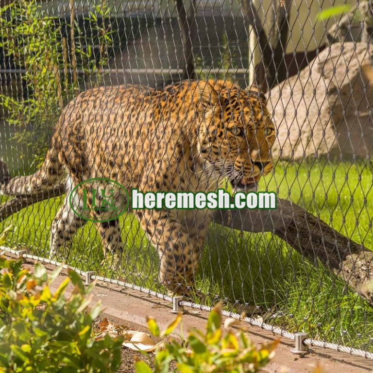 stainless steel zoo tiger enclosure mesh as ideal zoo construction material