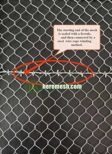 The Ways To Install Stainless Steel Cable Mesh , Hand woven mesh