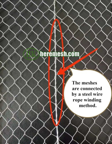 The Ways To Install Stainless Steel Cable Mesh , Hand woven mesh